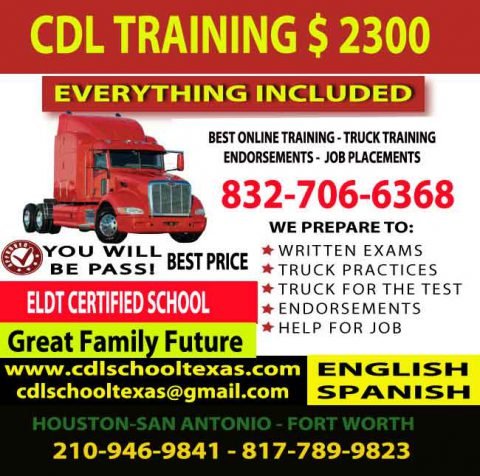 CDL License? Yes, We Training $2,300. CDL School San Antonio | CDL ...